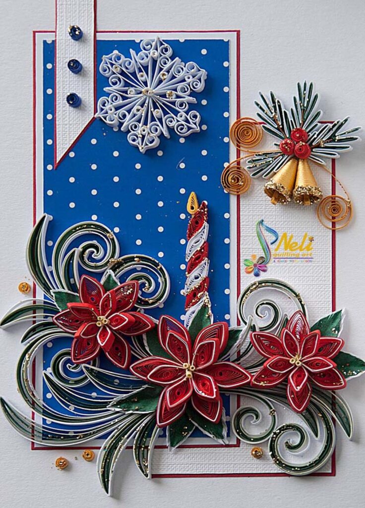 28 Beautiful Christmas Cards Crafted with Paper Quilling
