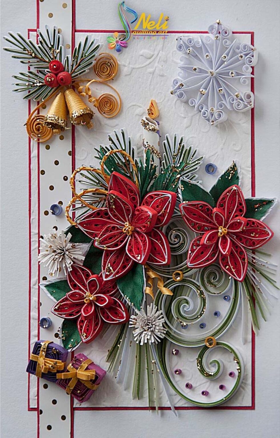 28 Beautiful Christmas Cards Crafted with Paper Quilling
