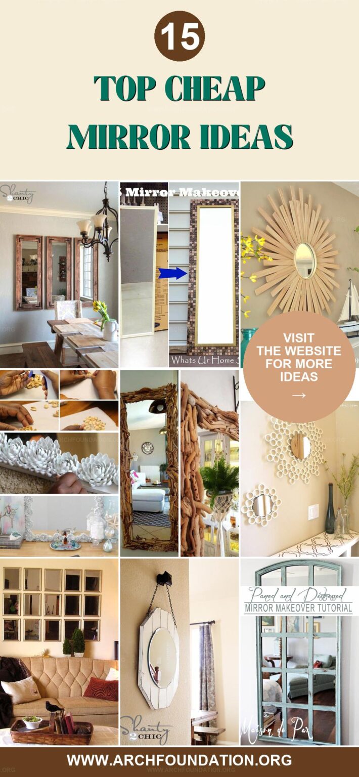 15 Cheap Mirror Decorating Ideas You’ll Love