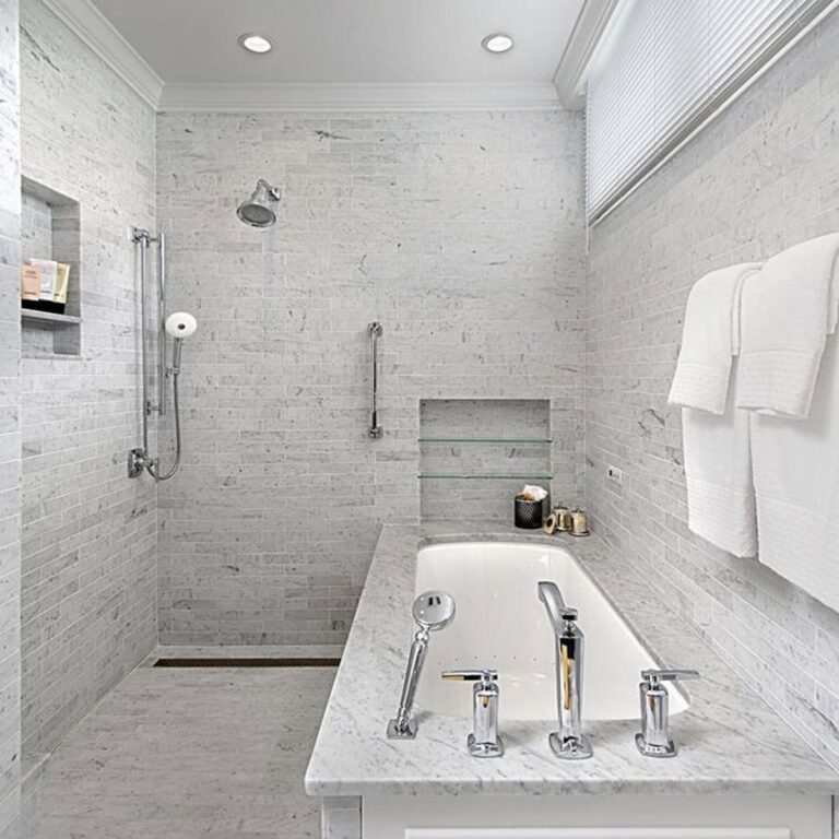 63 Beautiful Doorless Walk-In Shower Ideas to Inspire You
