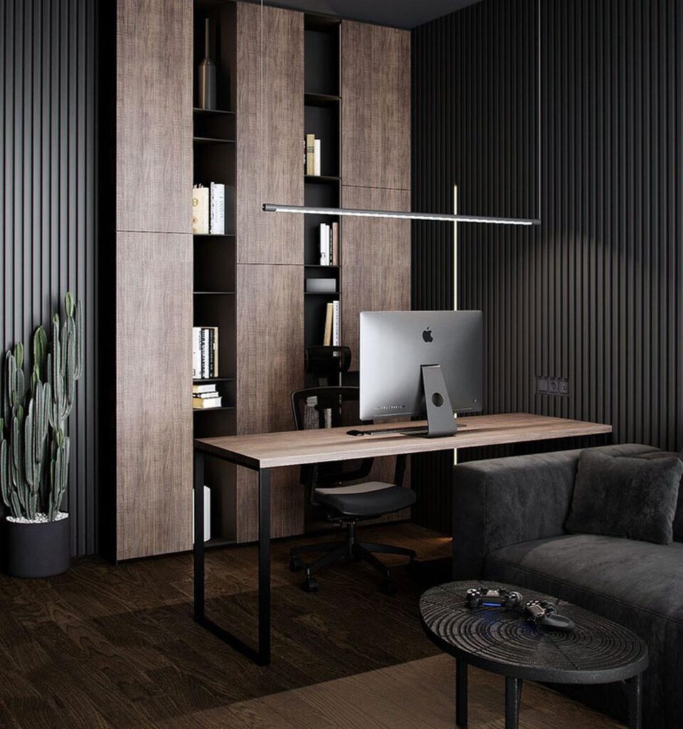 55 Top Masculine Mens Home Office Styles to Try