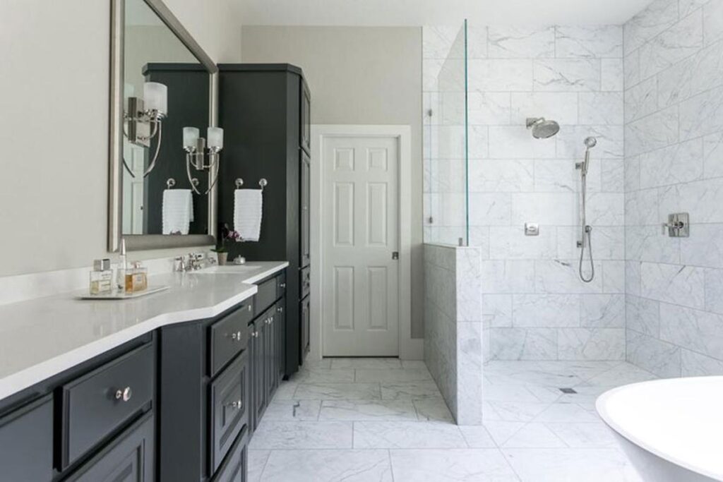 63 Beautiful Doorless Walk-In Shower Ideas to Inspire You