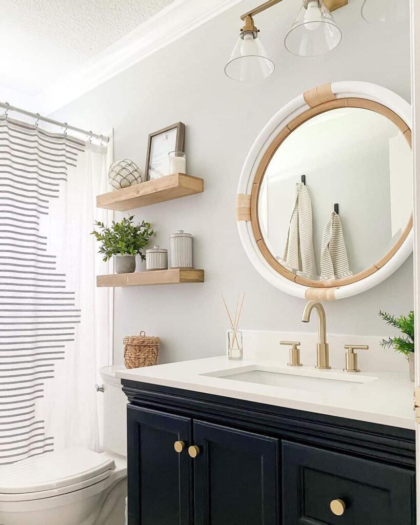 26 Modern Floating Shelves to Refresh Your Bathroom Design ...