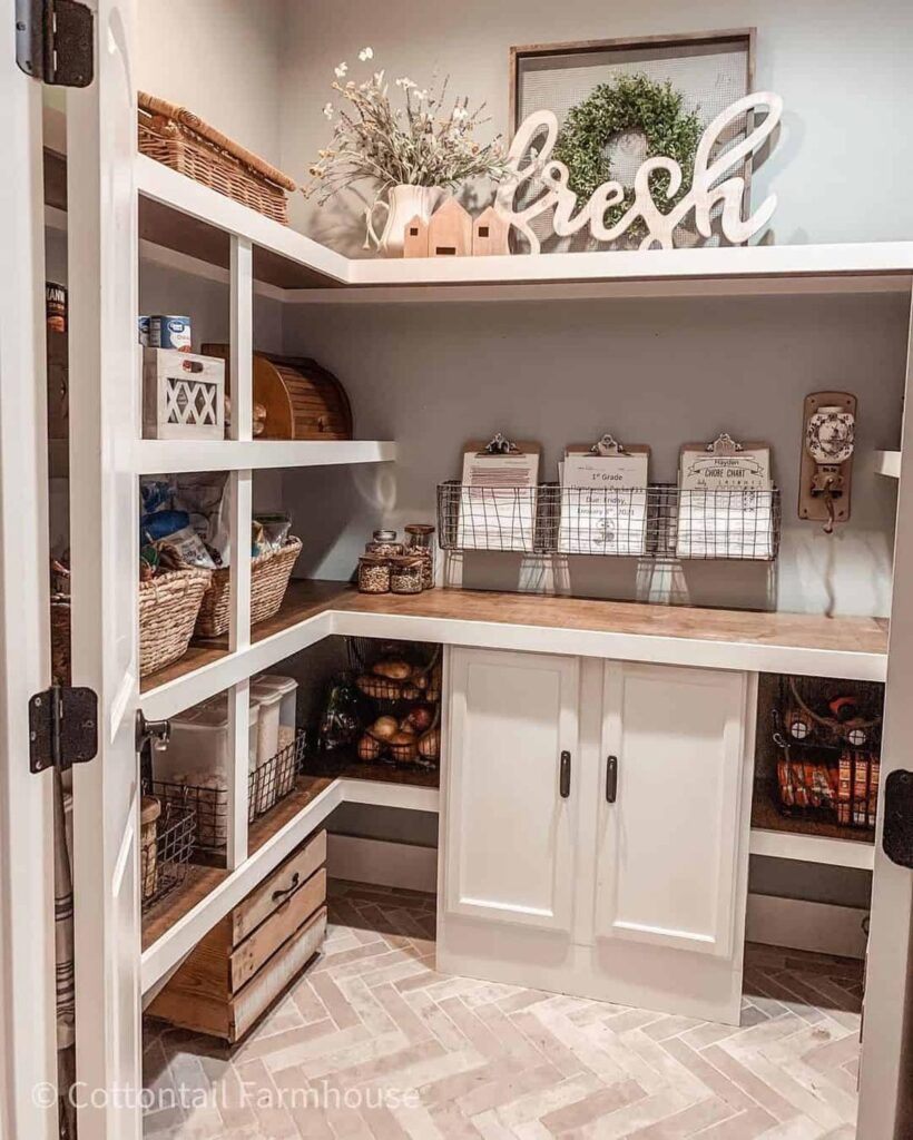 35 Practical Farmhouse Pantry Ideas to Organize Kitchen -Architectural ...