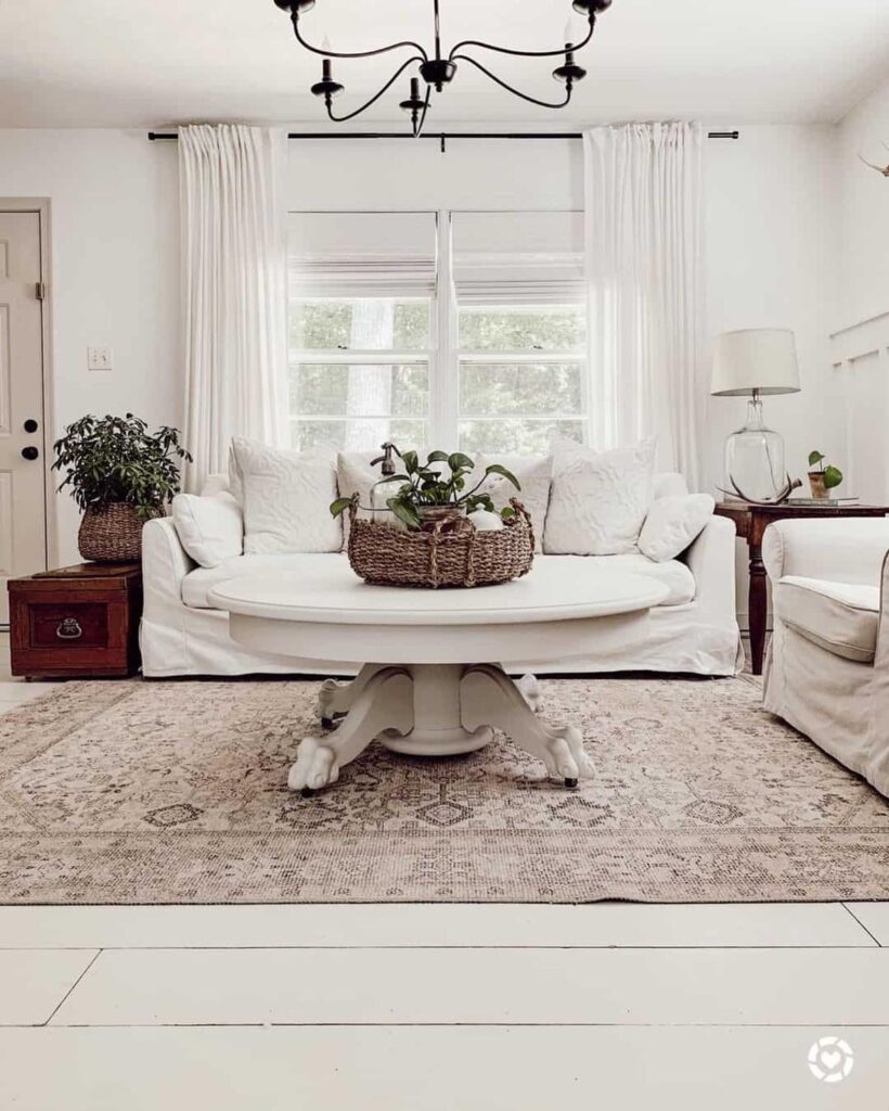 35 Gorgeous Large Round Coffee Tables to Anchor Your Living Room with ...