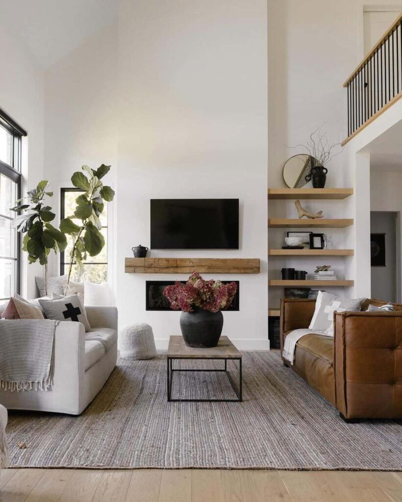26 Functional and Stylish Wall Shelves for a Better Living Room ...