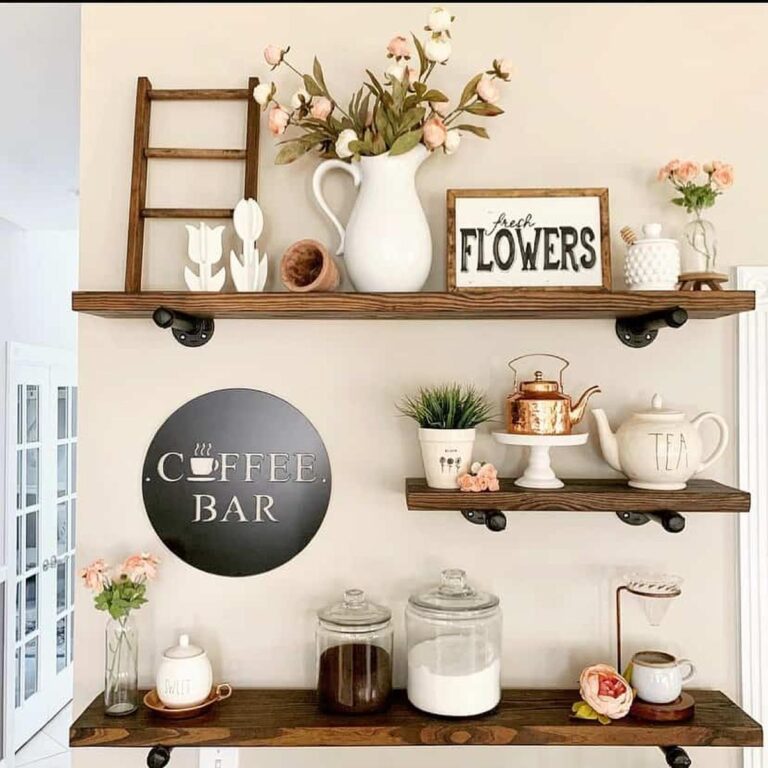 30 Beautiful Kitchen Shelf Decor Ideas to Try -Architectural Foundation