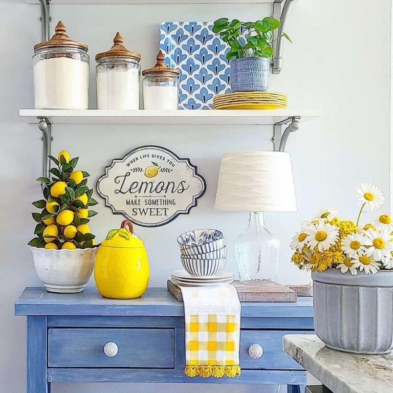 34 Stunning Lemon Kitchen Decor Ideas You'll Love -Architectural Foundation