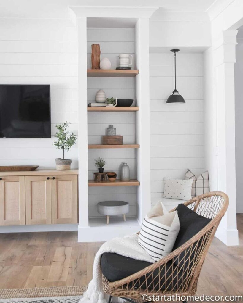 26 Functional and Stylish Wall Shelves for a Better Living Room ...