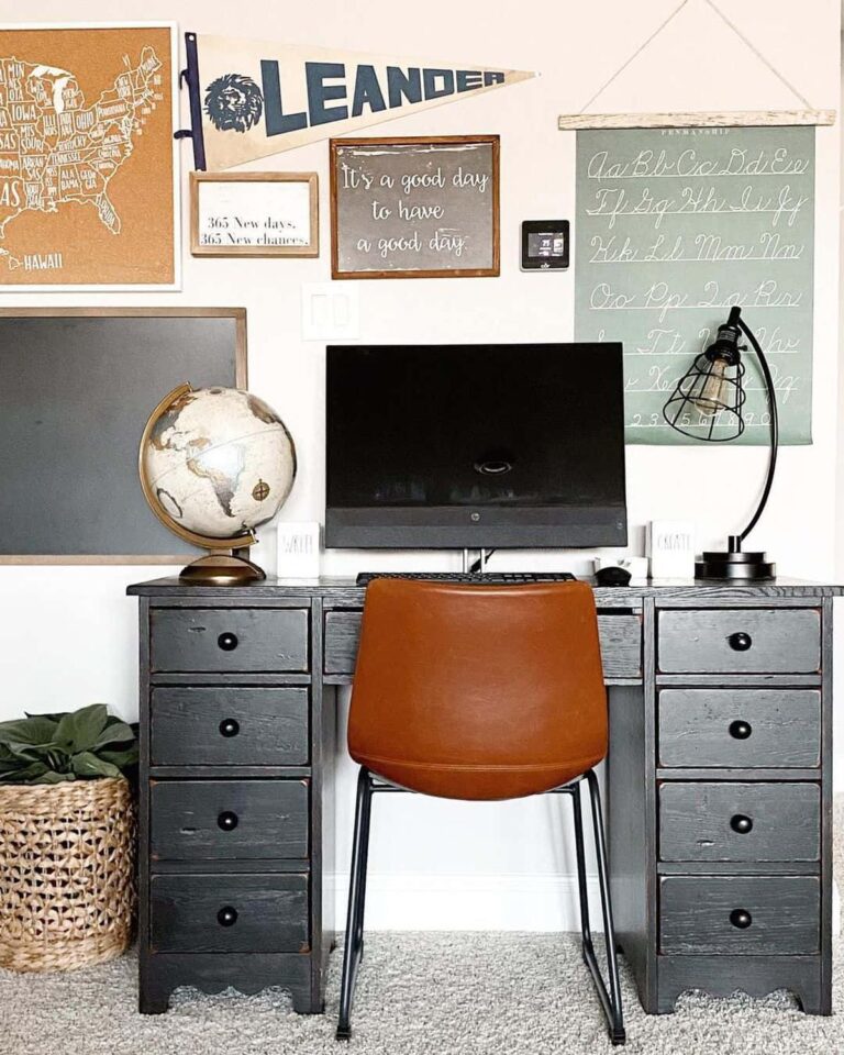34 Rustic Farmhouse Desks for a Cozy Workspace -Architectural Foundation