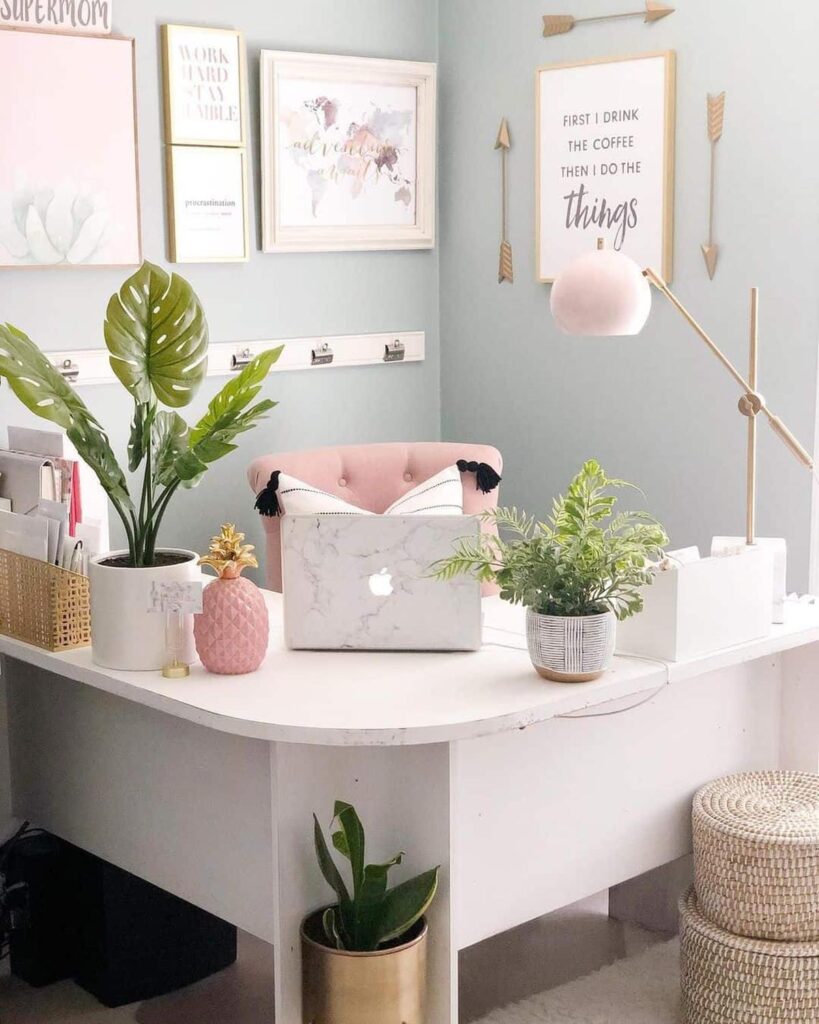30 Home Office Desk Decor Ideas to Boost Style and Productivity ...