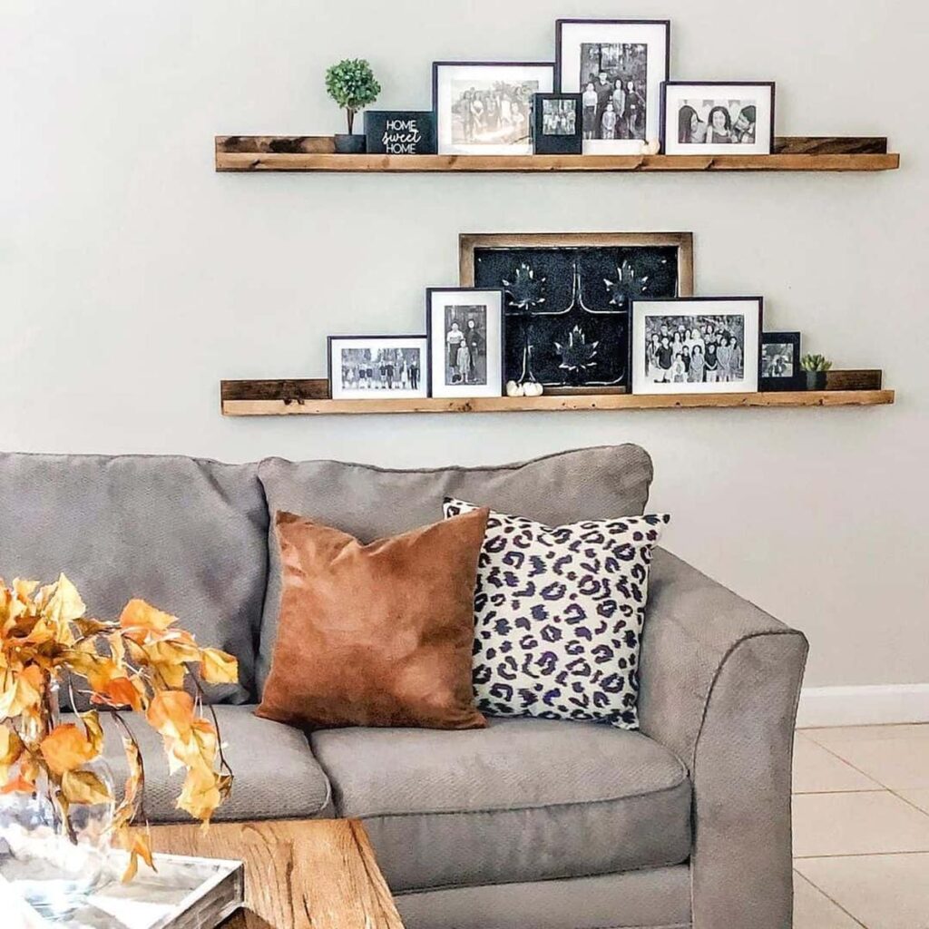 35 Stylish Picture Ledge Ideas to Showcase Your Photo -Architectural ...