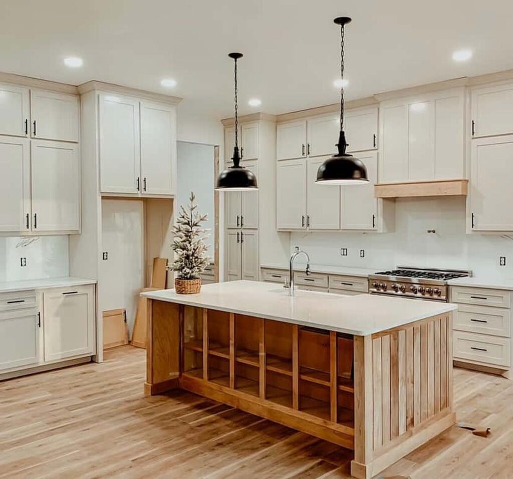 14 Top Open Shelf Island Ideas for Kitchen Island -Architectural Foundation