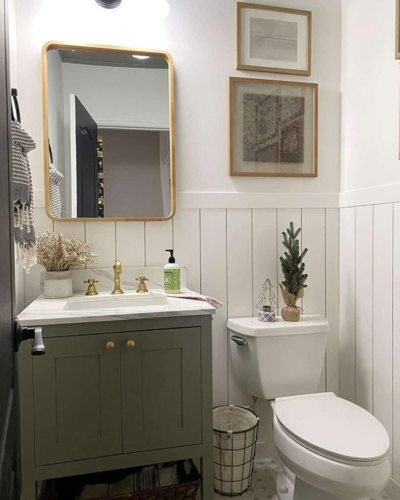 26 Smart Designs for Narrow and Small Powder Rooms -Architectural ...