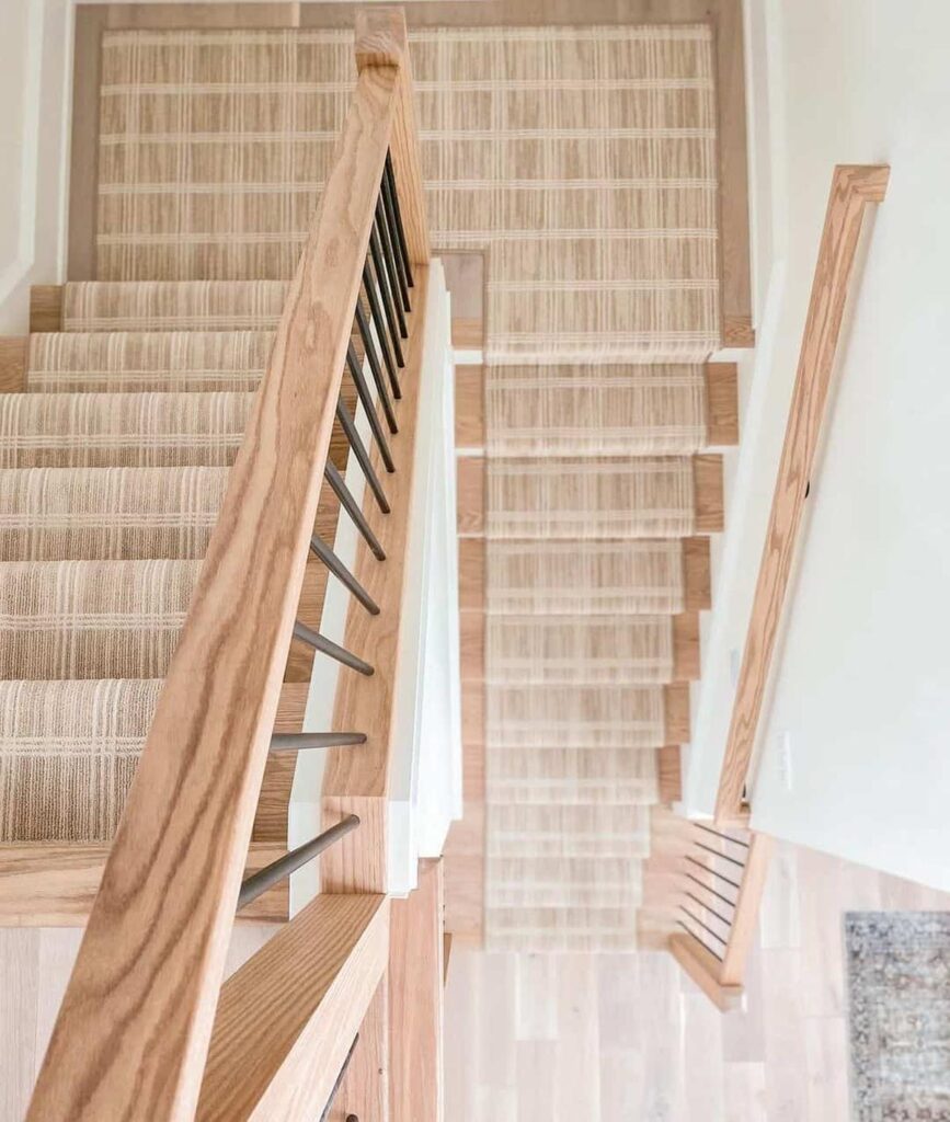 23 Durable Wood Stair Carpet Runners for a Cozy Stairway -Architectural ...
