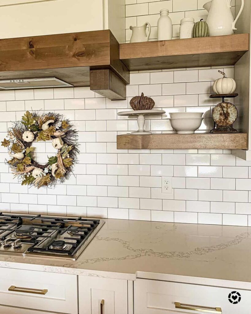34 Creative Floating Kitchen Shelves for Practical Style -Architectural ...
