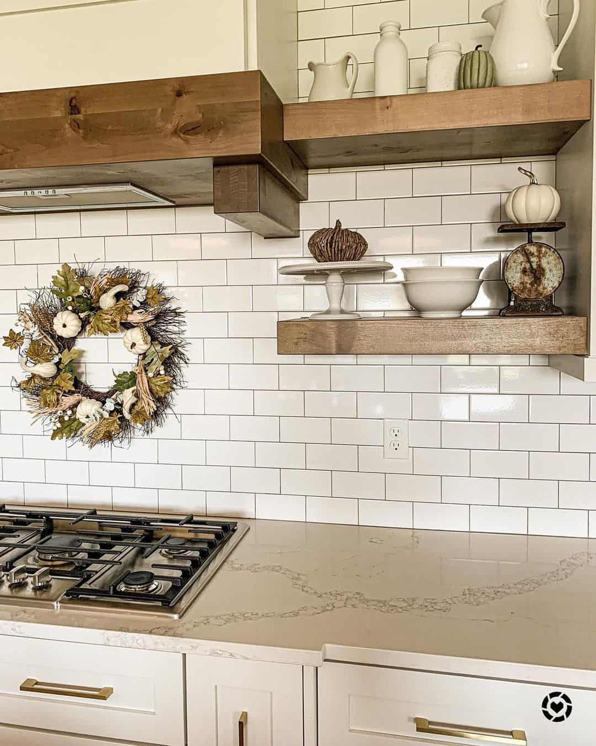 34 Creative Floating Kitchen Shelves for Practical Style -Architectural ...