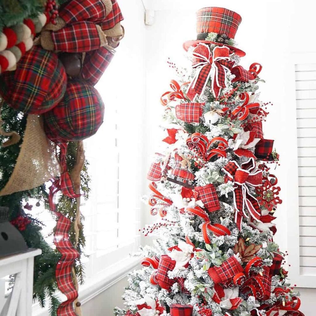 27 Plaid Christmas Tree Ideas for a Rustic Feel -Architectural Foundation