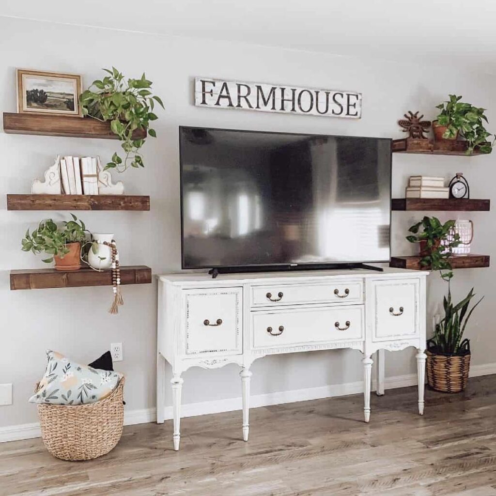 26 Functional and Stylish Wall Shelves for a Better Living Room ...