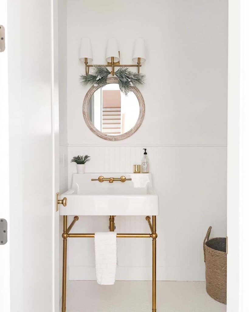 25 Modern Farmhouse Powder Room Styles to Inspire -Architectural Foundation