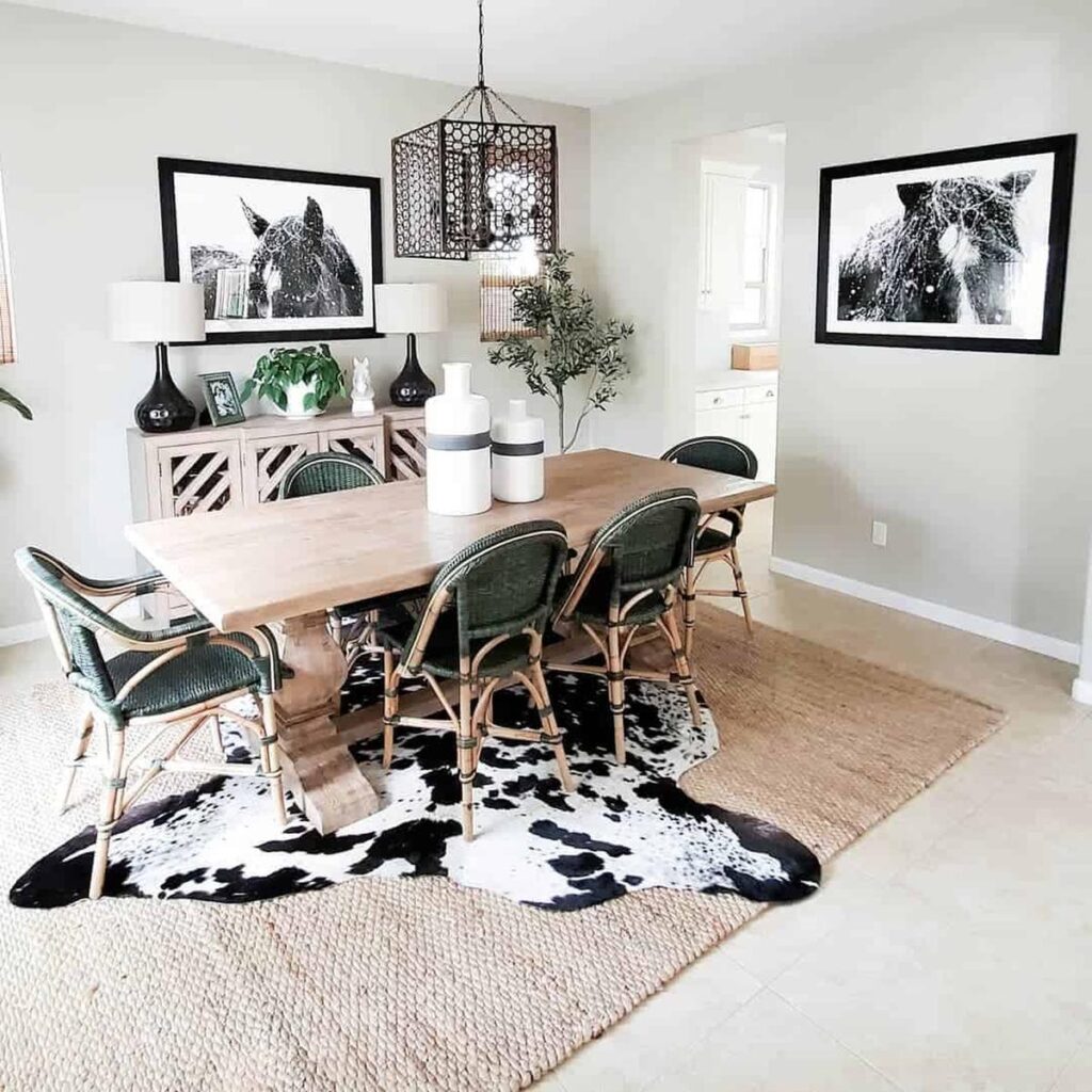 37 Delightful Dining Room Rugs to Complete Your Farmhouse Look ...
