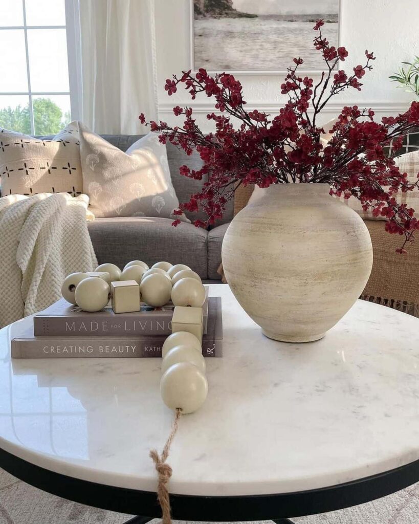 35 Gorgeous Large Round Coffee Tables to Anchor Your Living Room with ...