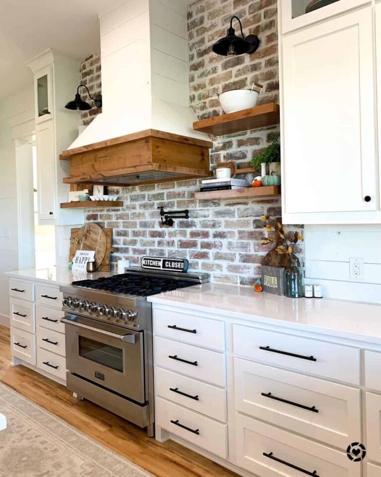 34 Creative Floating Kitchen Shelves for Practical Style -Architectural ...