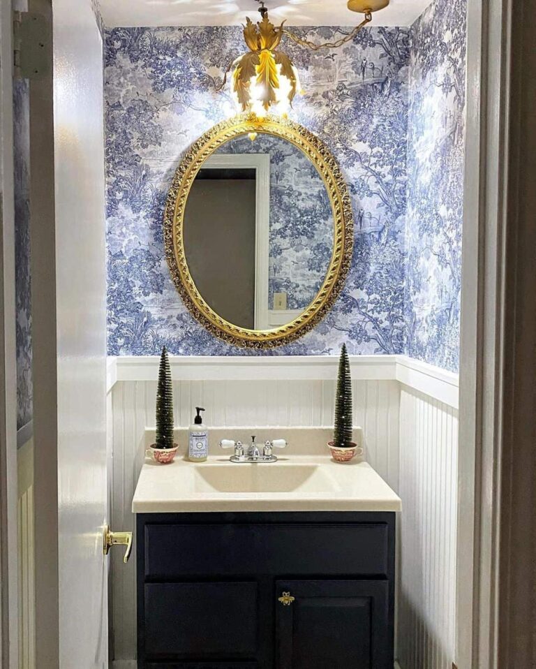 26 Smart Designs for Narrow and Small Powder Rooms -Architectural ...