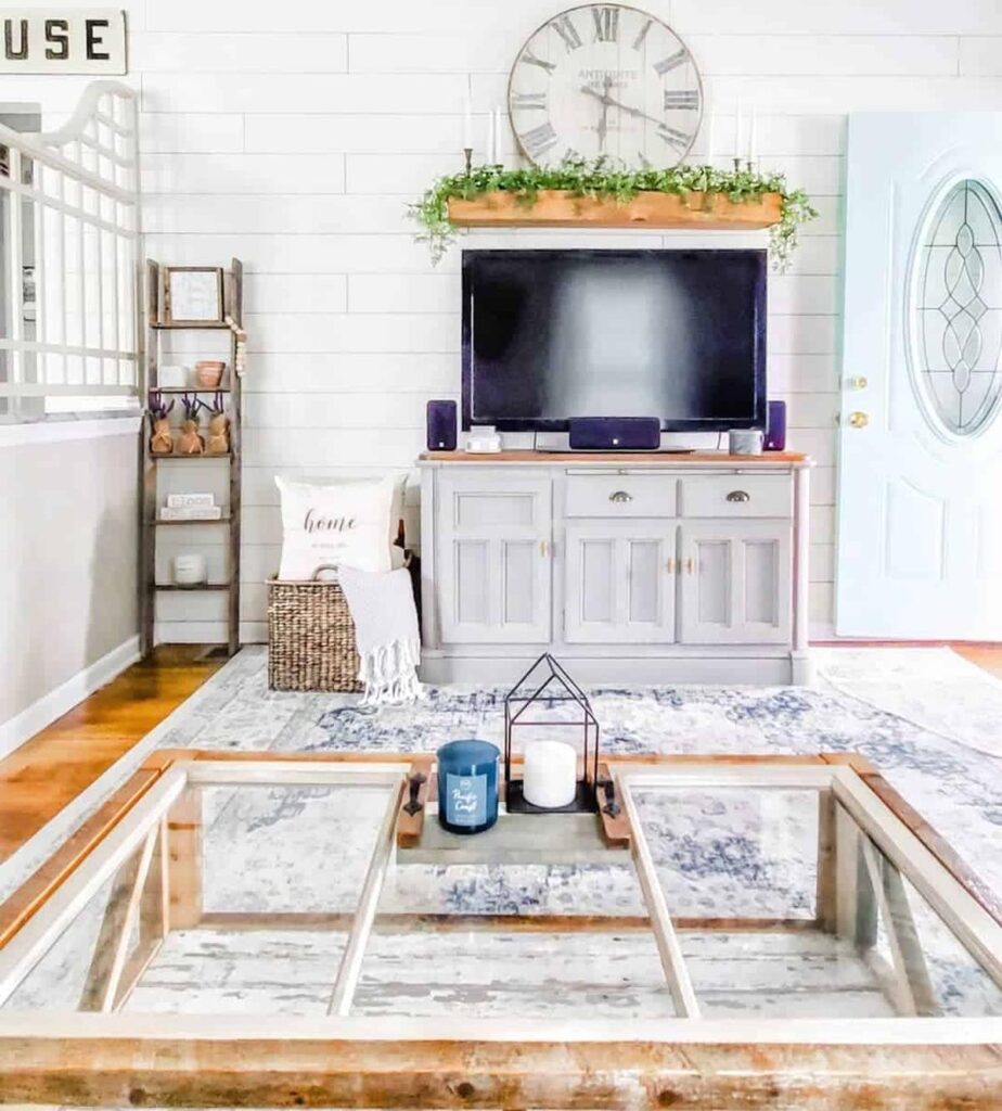 38 Farmhouse TV Wall Ideas to Enhance Your Living Room -Architectural ...