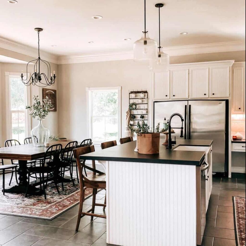 35 Stylish Kitchen Island Seating Ideas to Make Entertaining a Breeze ...