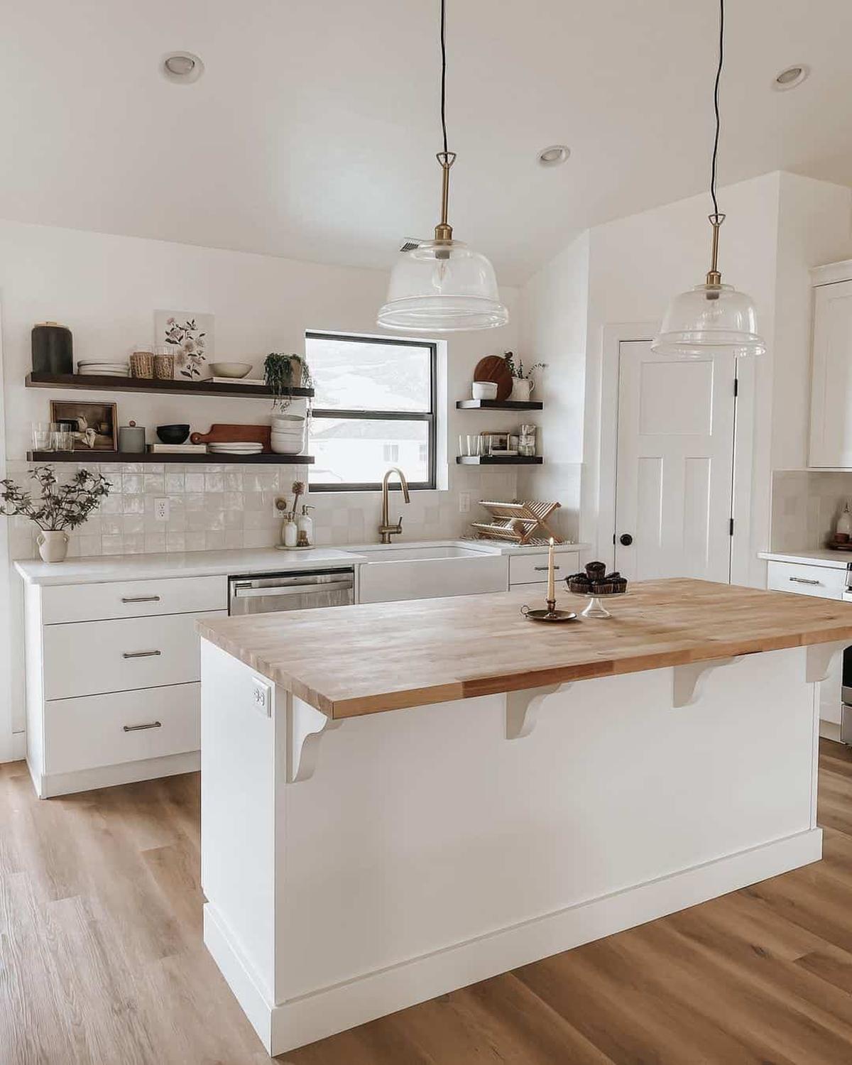 30 Beautiful Butcher Block Islands for a Warm Kitchen -Architectural ...