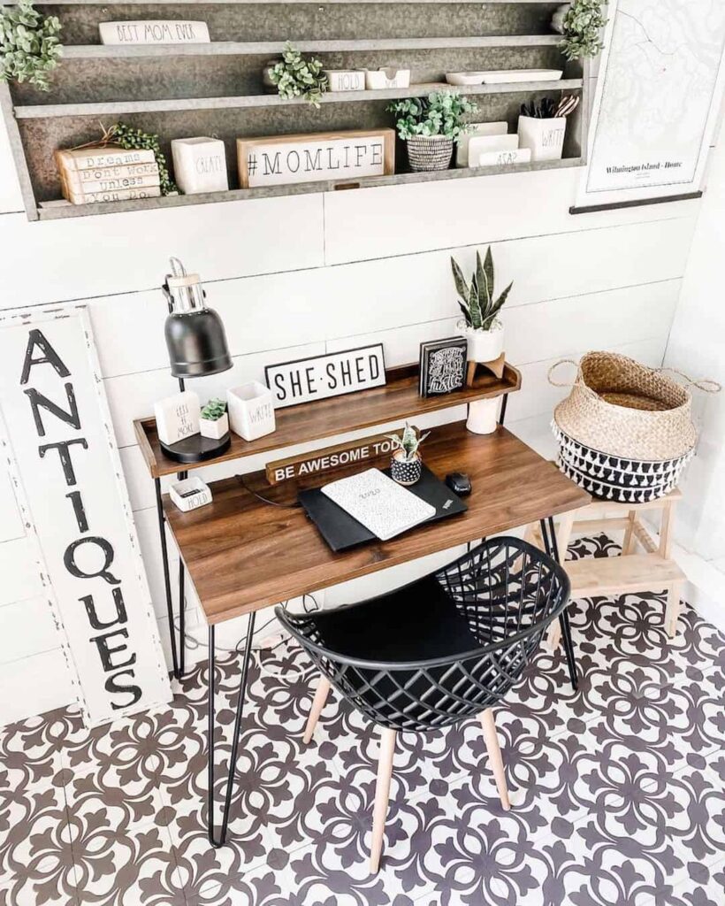 34 Rustic Farmhouse Desks for a Cozy Workspace -Architectural Foundation