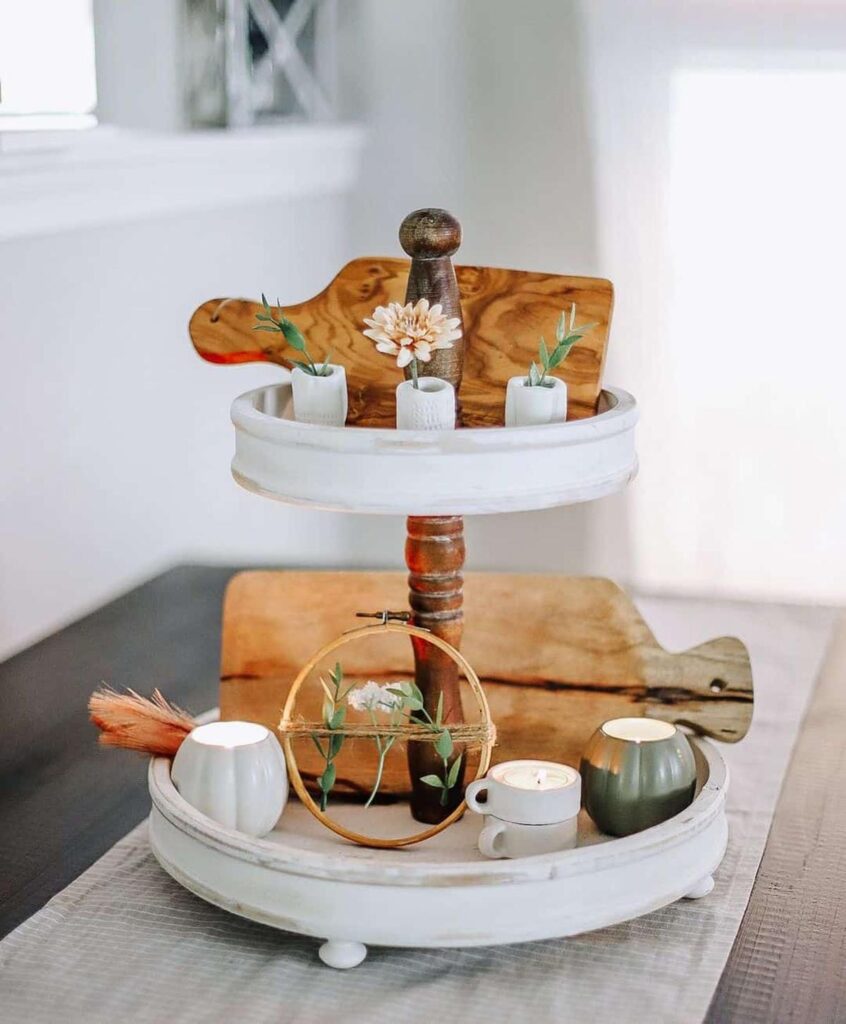 28 Tiered Tray Decor Ideas for Gorgeous Spaces -Architectural Foundation