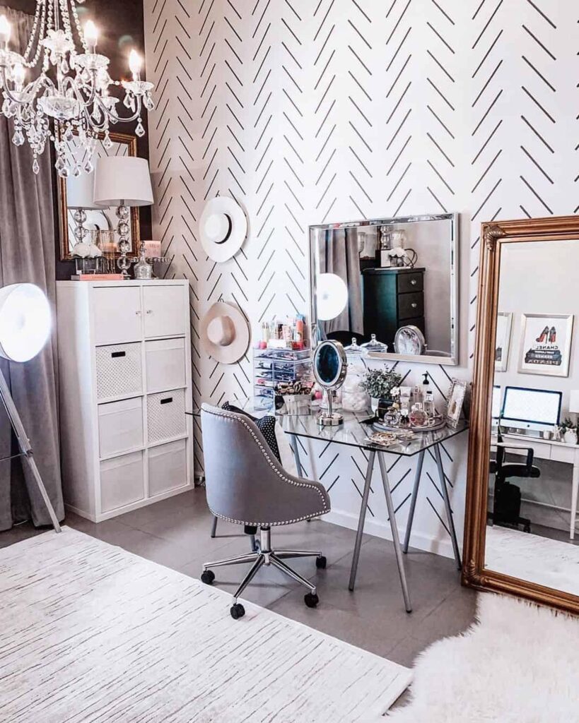 15 Trendy Herringbone Wallpaper Designs to Refresh Walls -Architectural ...