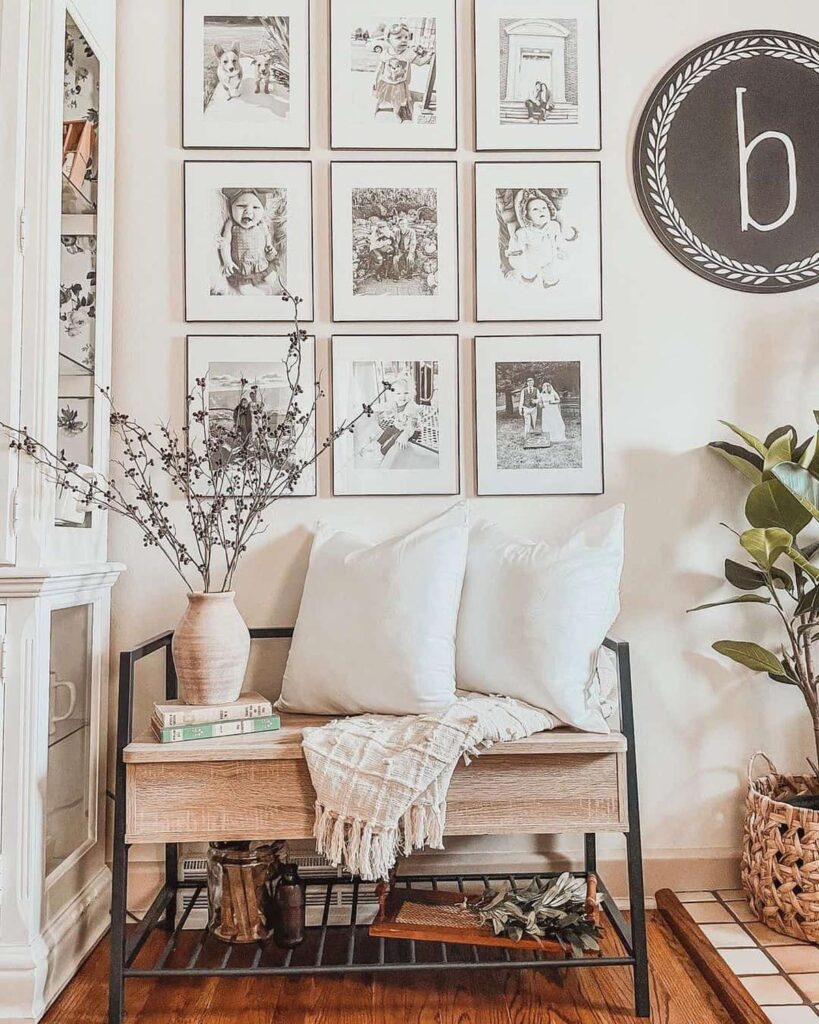 28 Beautiful Modern Farmhouse Gallery Walls to Inspire You ...