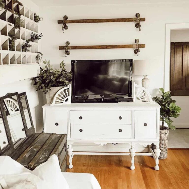 38 Farmhouse TV Wall Ideas to Enhance Your Living Room -Architectural ...