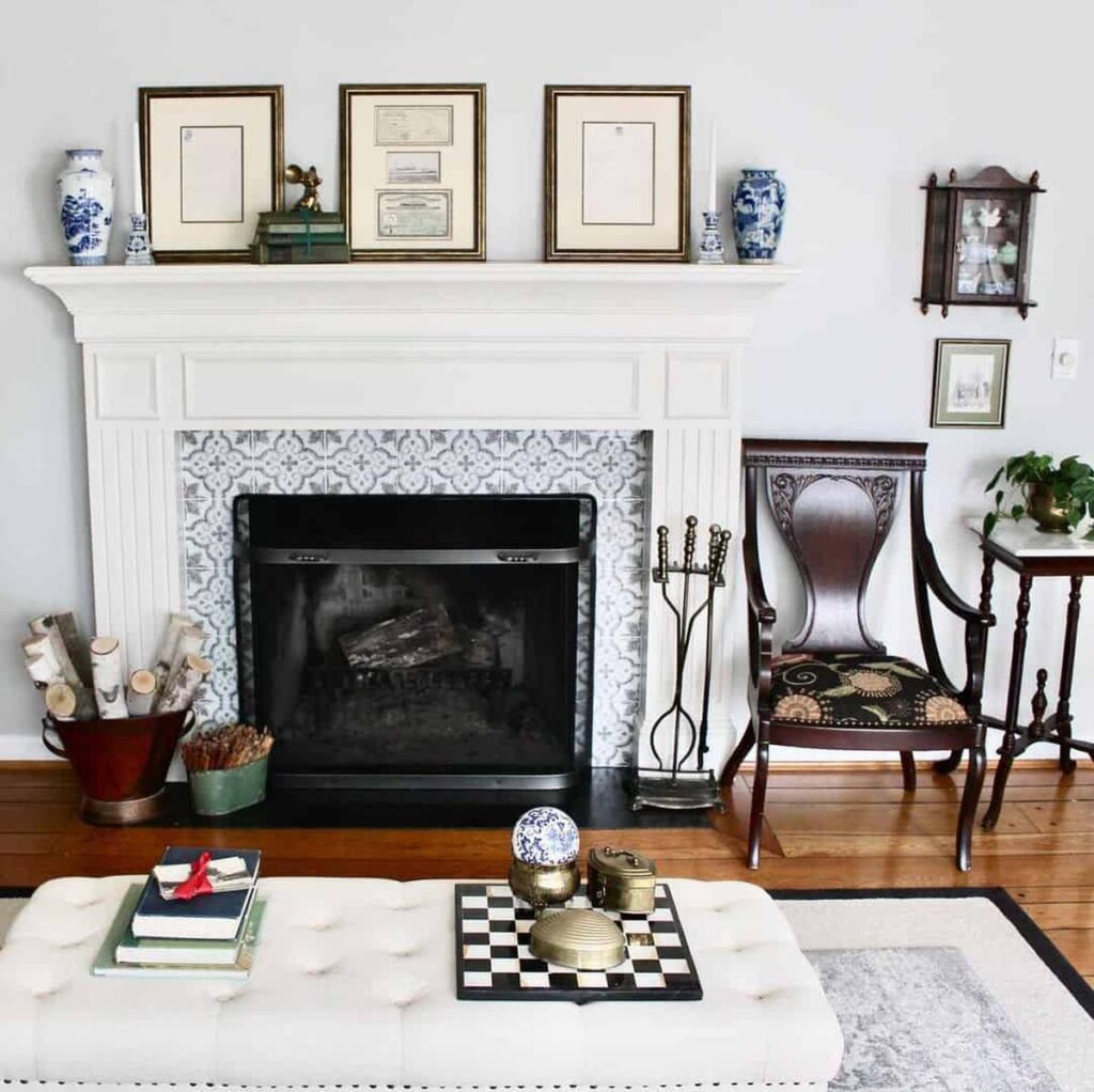 30 Beautiful Tiled Fireplace Surrounds for a Stylish, Year-Round Focal ...