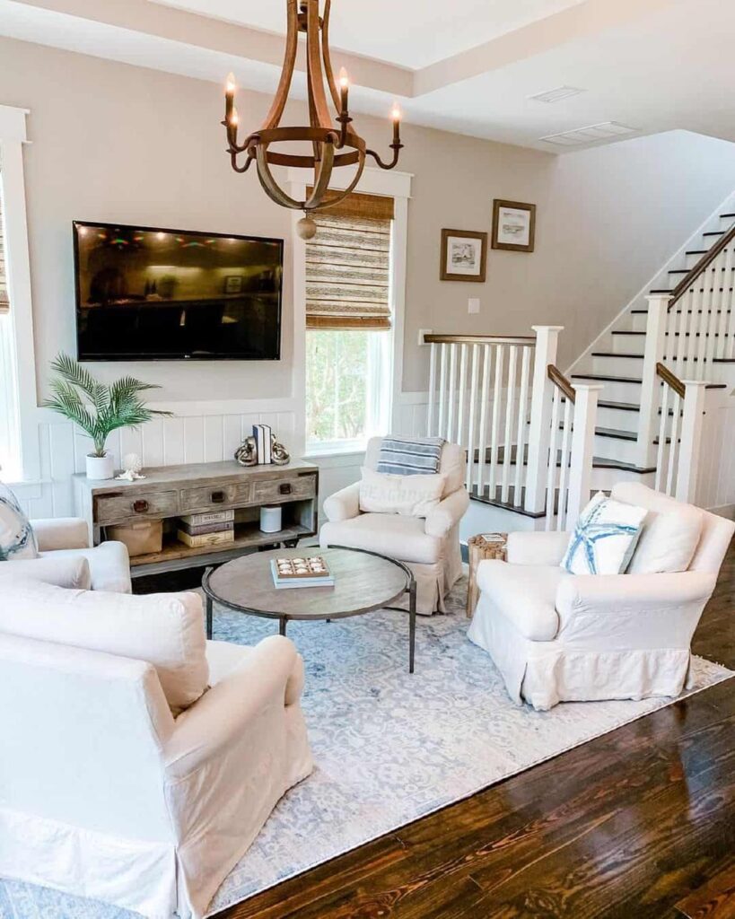 38 Farmhouse TV Wall Ideas to Enhance Your Living Room -Architectural ...
