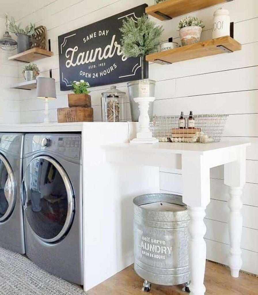 34 Innovative Laundry Countertop Ideas to Keep Your Space Organized and ...