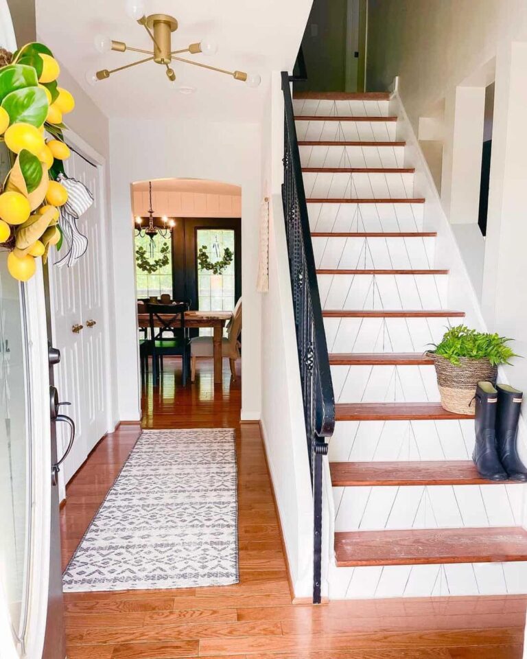 29 Stylish Stair Riser Ideas That Transform Your Stairs -Architectural ...