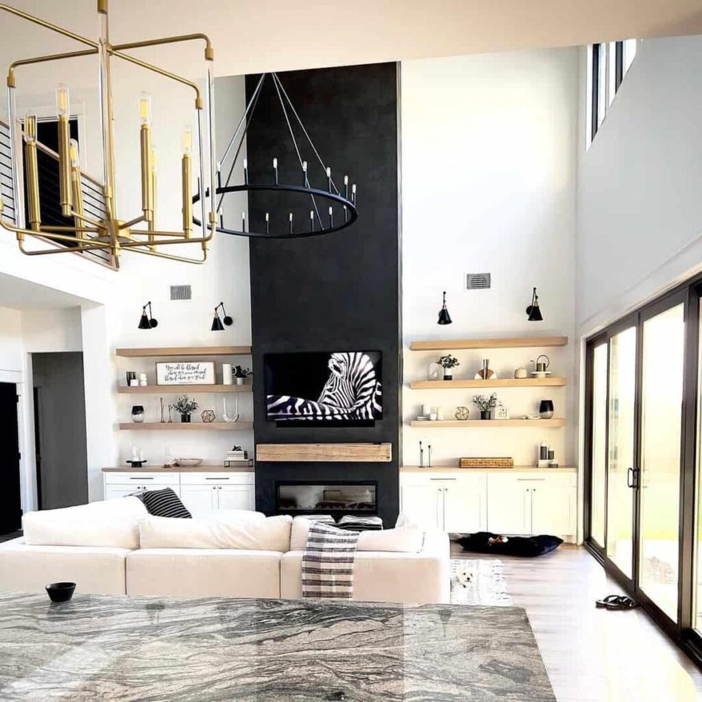 24 High Ceiling Designs to Elevate Your Living Room -Architectural ...