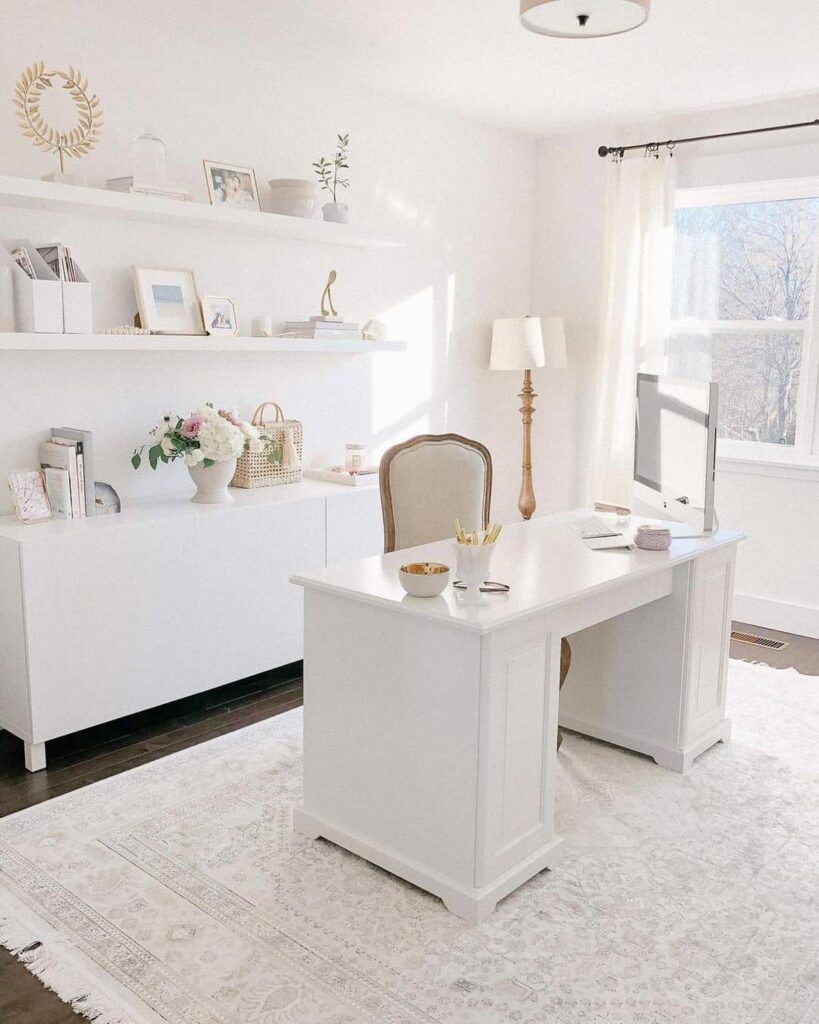 16 Floating Shelf Above Desk Ideas for Extra Storage -Architectural ...