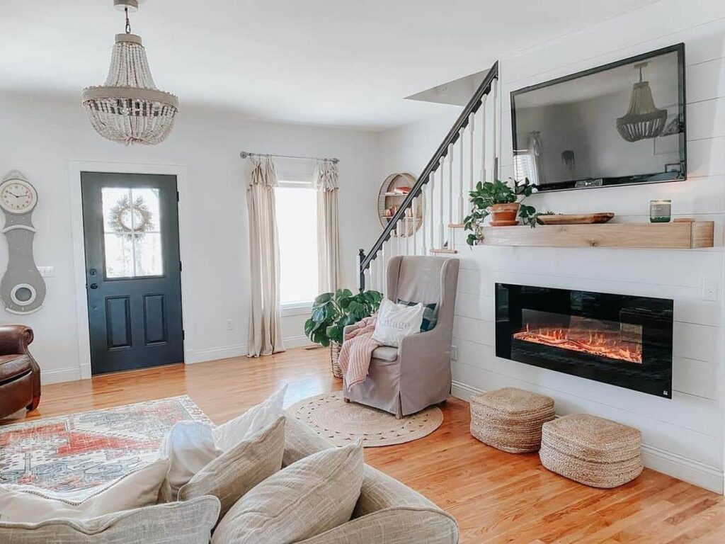 38 Farmhouse TV Wall Ideas to Enhance Your Living Room -Architectural ...