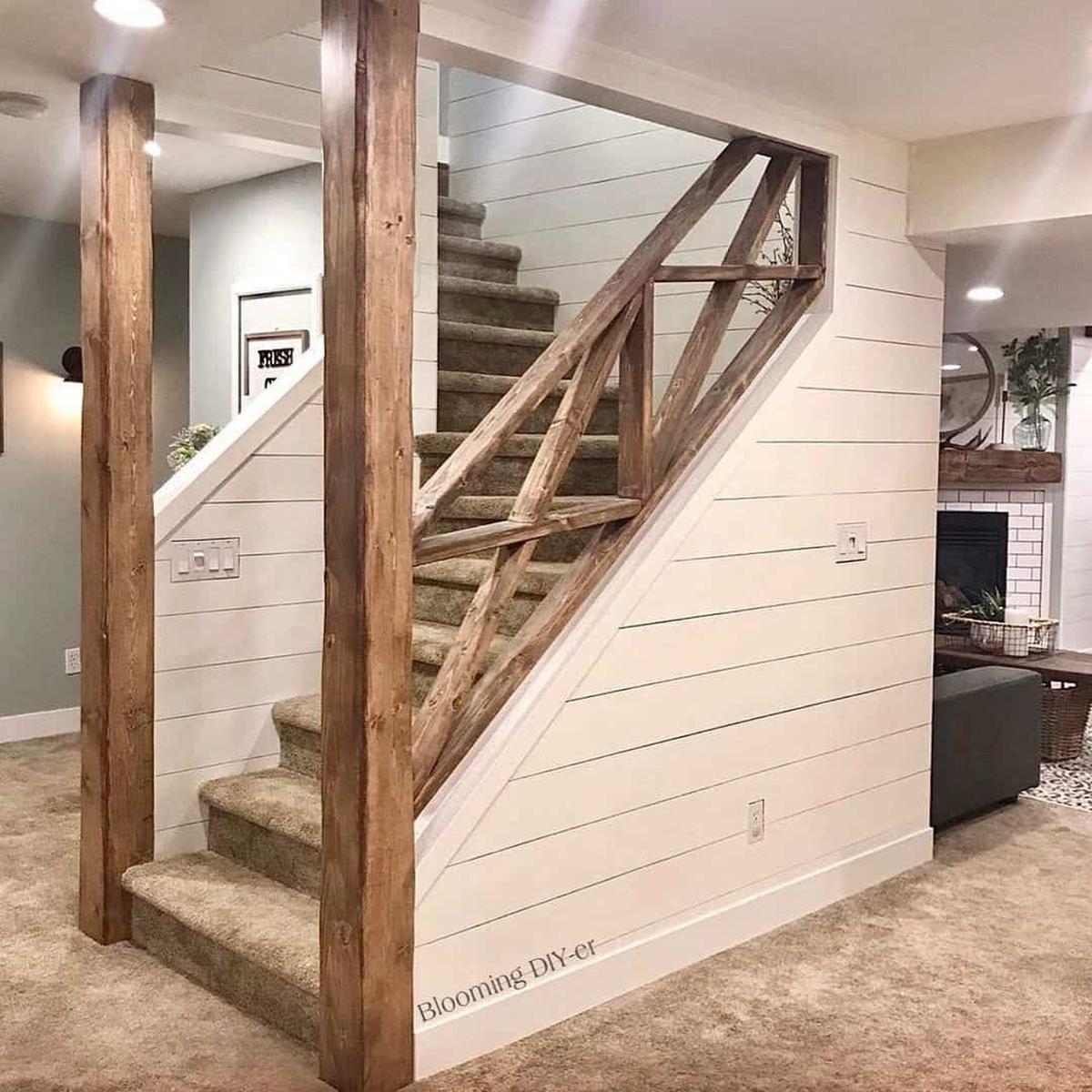 22 Creative Basement Stair Designs to Transform Your Space ...