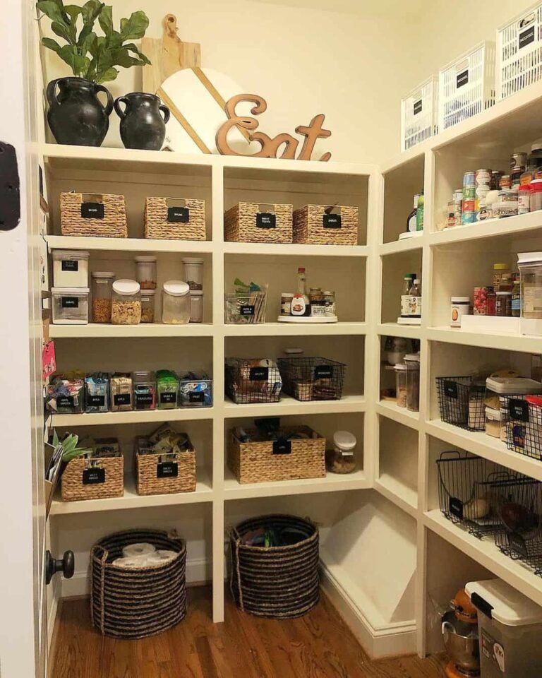 35 Practical Farmhouse Pantry Ideas to Organize Kitchen -Architectural ...