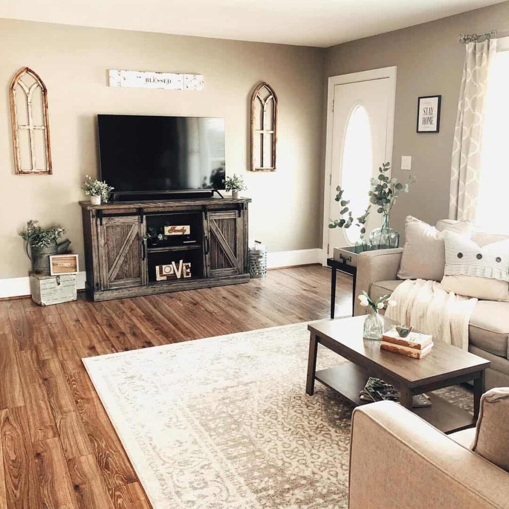 Farmhouse TV Wall Ideas: Elevate Rustic Living with Stylish ...