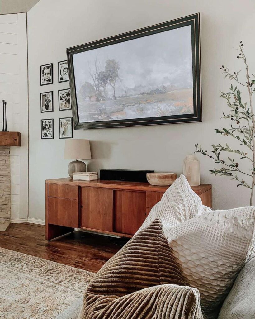24 Stylish TV Frame Ideas to Enhance Your Living Room -Architectural ...
