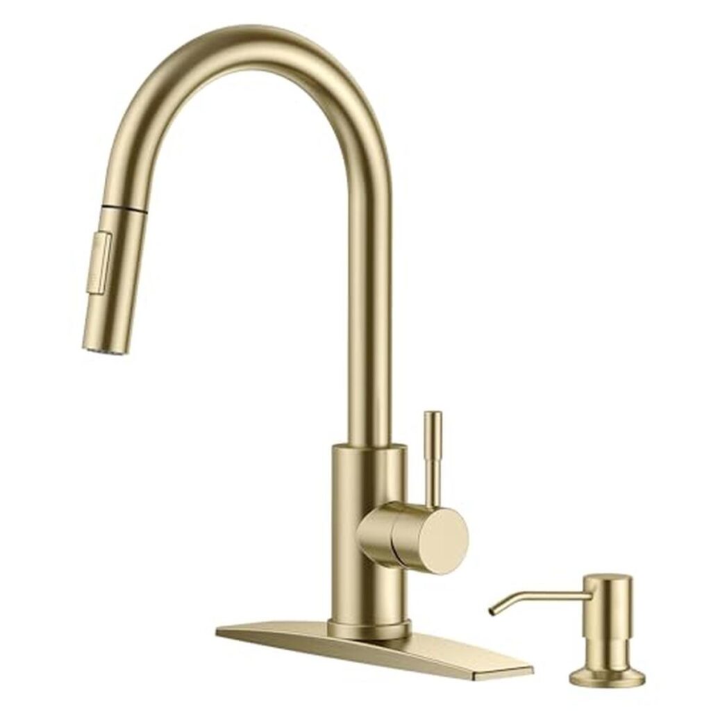 30 Stylish Gold Kitchen Faucets for a Modern Upgrade -Architectural ...