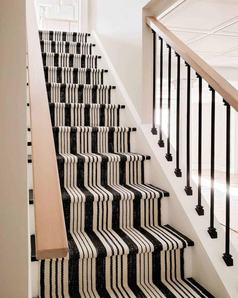 23 Durable Wood Stair Carpet Runners for a Cozy Stairway -Architectural ...