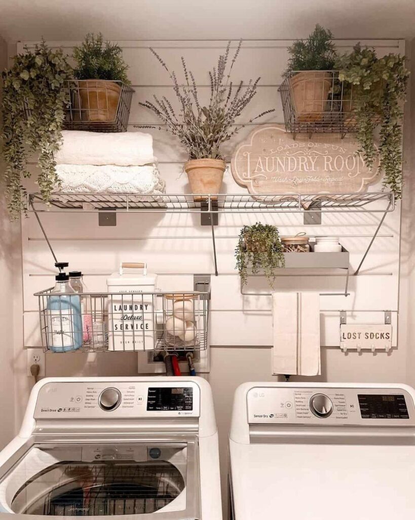 35 Unique Laundry Room Wall Decor Ideas to Brighten Space ...
